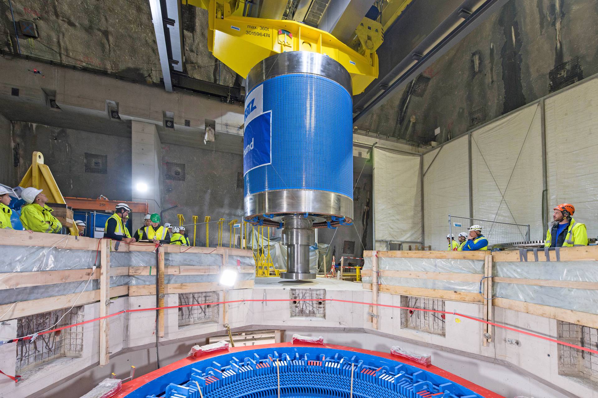 Pumpspeicherkraftwerk Limberg 3: 355 Tonnen Rotor erfolgreich ...